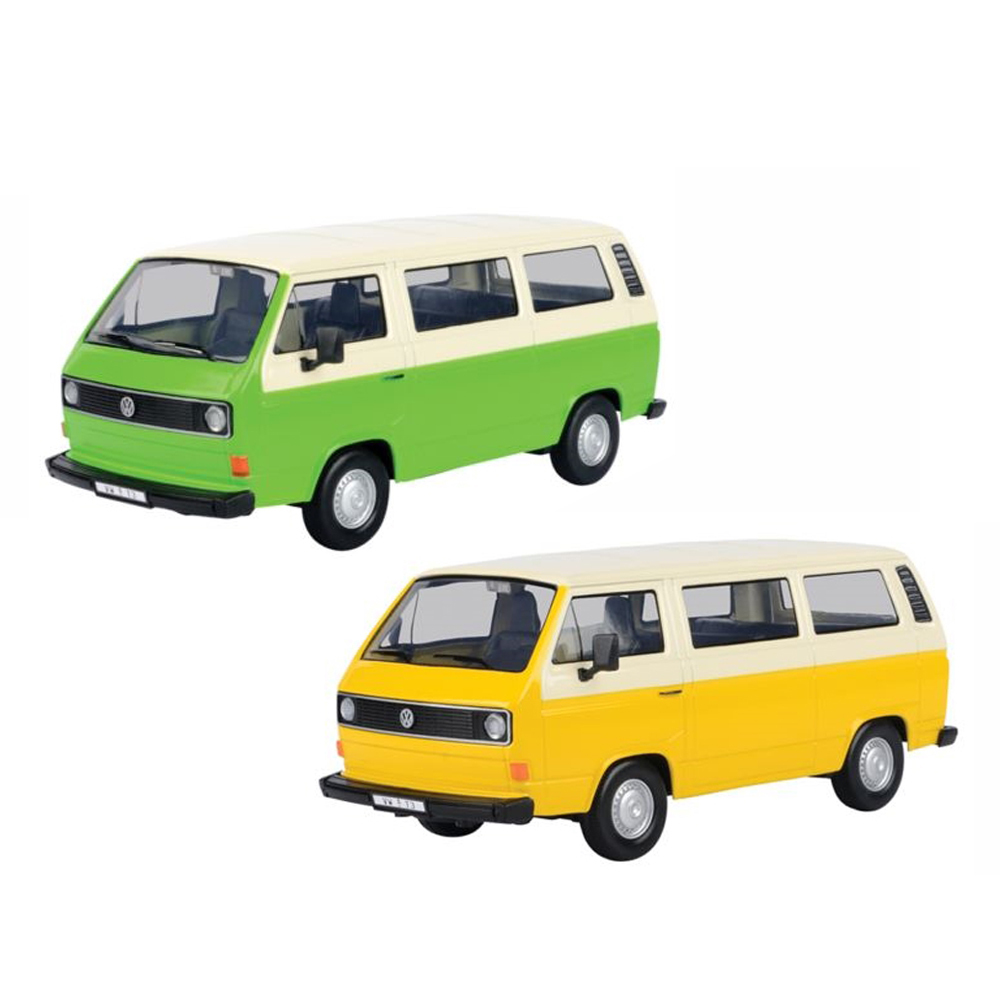 Motormax 1:24 Scale Volkswagen Type 2 T3 Bus Model Two Color Options ...